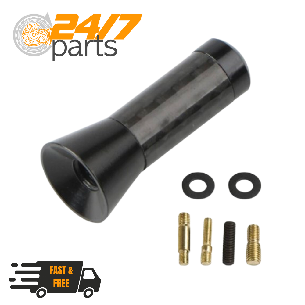 Short Stubby Black Carbon Fibre Bee Sting Aerial 3.5cm 1 inch 1.5" Ant ...